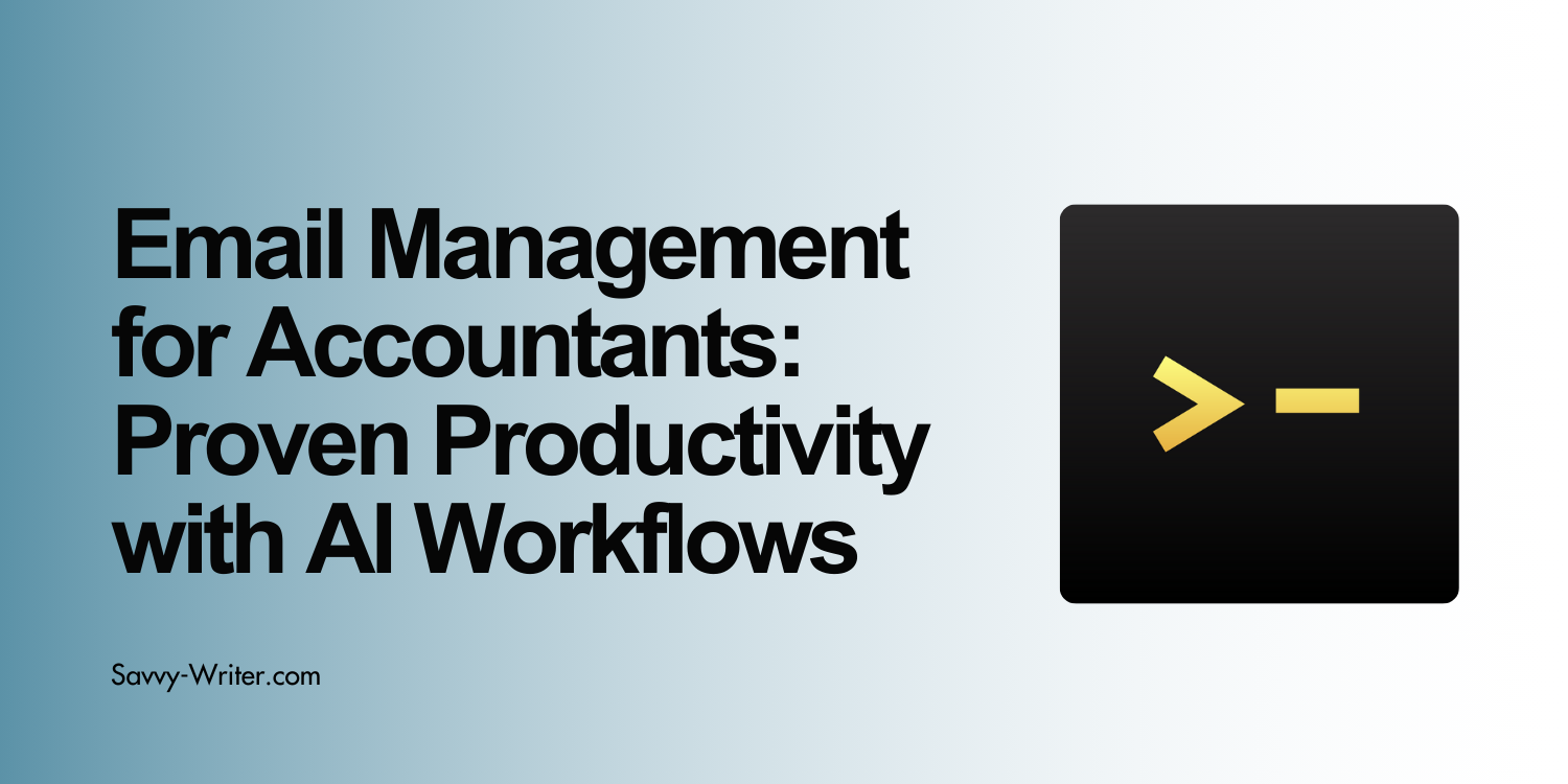 Email Management for Accounting Firms | Savvy-Writer